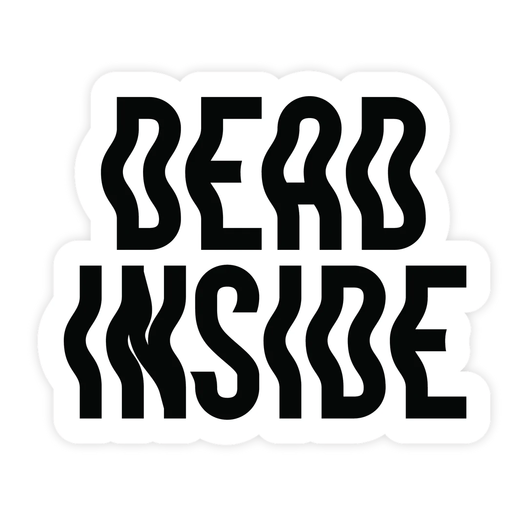 Dead Inside Sticker – Abel Mountain